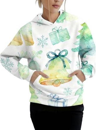 Generic Sweat-shirt pour femme - Sweat à capuche décontracté pour homme - Tendance - Sportif - Avec impression complète - Sweat à capuche musical, vert menthe