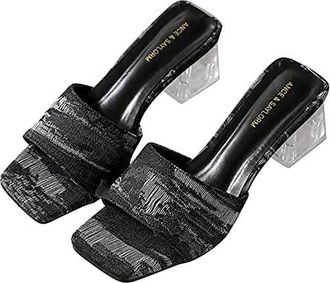 Generico Sandales d&eacute;t&eacute; &eacute;l&eacute;gantes pour femme et femme d&eacute;t&eacute; confortables, Noir, 40 EU