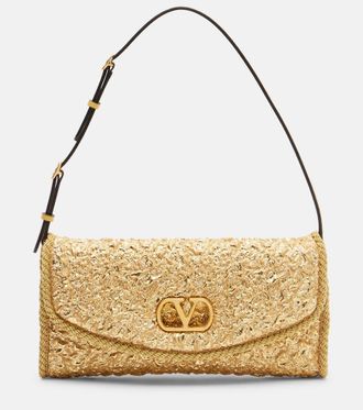 Valentino Garavani Schultertasche DeVain Small aus Cloqu&eacute;