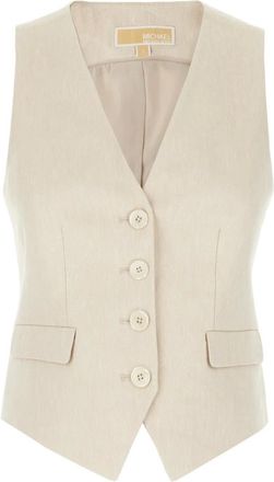 Michael Kors Femme, Vestes, Beige, Taille: 34 FR Ms5101Ch6R Vest