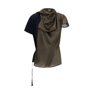 sacai Damen, Blusen & Hemden, Schwarzk, MGr&ouml;&szlig;e