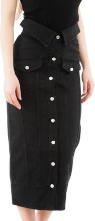 Moschino Femme, Jupes, Noir, Taille: 38 FR Cotton Skirt