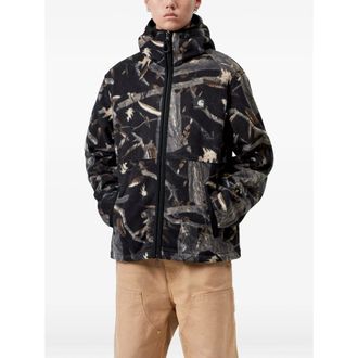 Carhartt Work in Progress Camouflage Fleece Jacket - Black