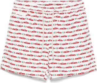 MC2 Saint Barth short de bain &agrave; imprim&eacute; graphique - Blanc