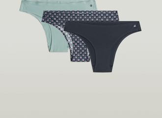 G-Star Hipster No VPL Brief 3er-Pack - Mehrfarbig - Damen