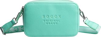 soccx Crossbody Bag mit Logo und Intarsia-Webriemen