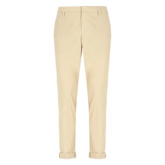 Dondup Homme, Pantalons, Beige, Taille: W33 Pantalon Beige en Coton avec Poches