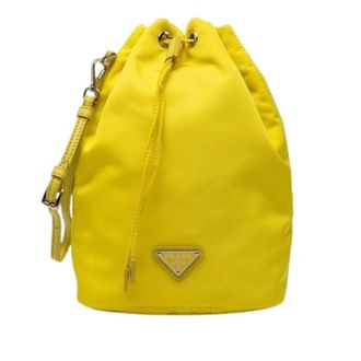 Prada Sac seau en nylon Pre-owned - Femme - Pre-owned - Jaune - Taille: ONE Size
