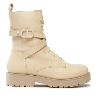 Twin-Set Schn&uuml;rstiefeletten TWINSET 232TCP050 &Eacute;cru