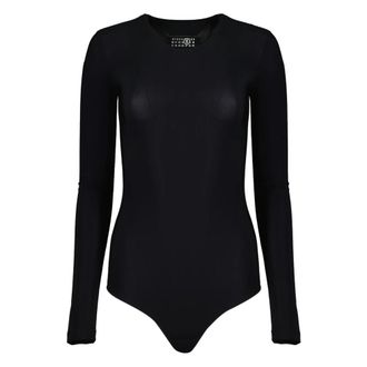 Maison Margiela Lang&auml;rmliger Body - - Tops - Damen - Schwarzk - L