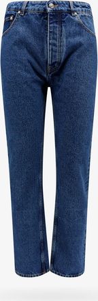 Palm Angels Cotton jeans with back embossed monogram - PALM ANGELS - gender_Man