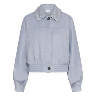 Marella Femme, Vestes, Bleu, Taille: 38 FR Mllvirgola Denim Jacket