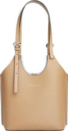 Tommy Hilfiger Damen Th Modern Mini Tote Aw0aw18617 Tragetasche, Khaki (Safari Canvas)