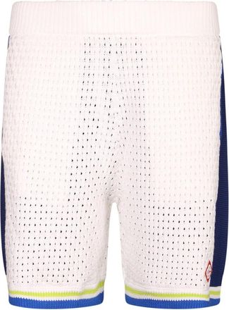 Casablanca Homme, Shorts, Blanc, Taille: S Crochet Knit Bermuda