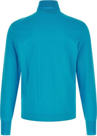 Prada Cotton Turtleneck Sweater - Blue