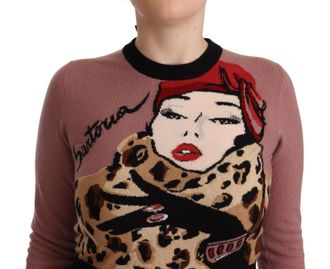 Dolce & Gabbana Womens Sartoria Sweater Pink Cashmere
