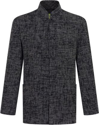 Shanghai Tang Strukturierte Tang Suit Jacke - Schwarz
