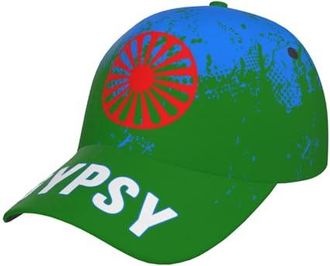 Generic Femme Homme Chapeaux Pare-Soleil Grain De Drapeau Gitan Casquette De Baseball Lègére Casquette Trucker Mode Chapeau De Golf pour Sport Adulte Camping