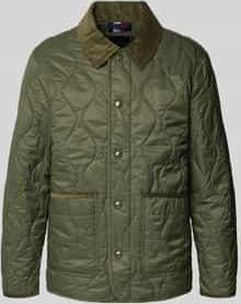 Tommy Hilfiger Regular Fit Steppjacke mit Cord-Kragen