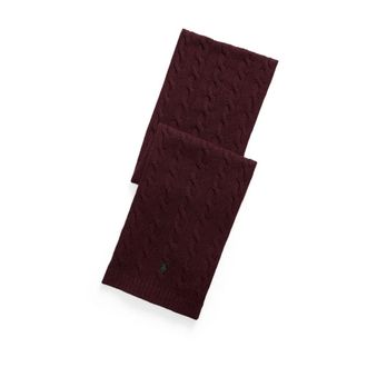 Polo Ralph Lauren &Eacute;charpe en laine et cachemire - Homme - Accessoires - Rouge - Taille: ONE Size