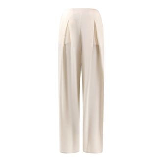 Max Mara Femme, Pantalons, Beige, Taille: 38 FR Wide Pantalons