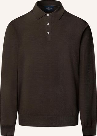 Hackett Pullover Merino Silk Ls Polo gruen