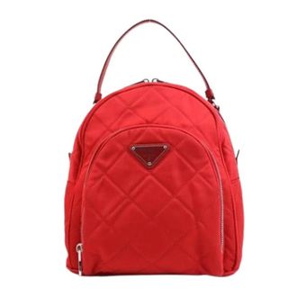 Prada Pre-owned Nylon Rucksack - - Pre-owned - Damen - Rot - ONE SIZE