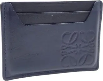 Loewe unisex, Pre-owned, Bleu, Taille: ONE Size Porte-cartes Pre-owned
