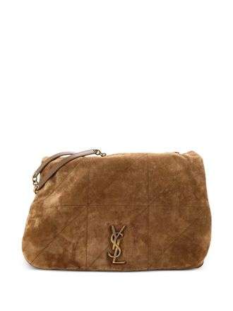 Saint Laurent sac port&eacute; &eacute;paule Jamie 4.3 matelass&eacute; en daim - Marron