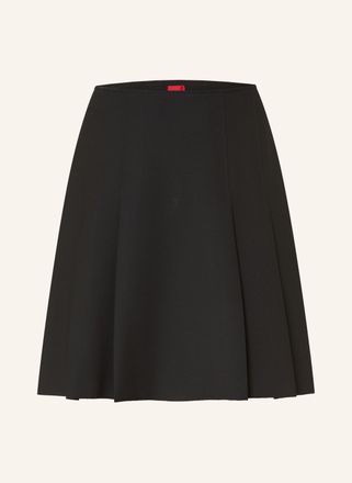 HUGO BOSS Hugo Faltenrock Roballo schwarz
