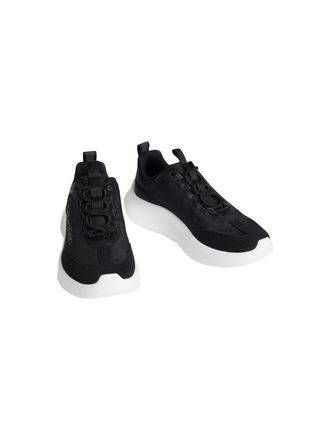 Calvin Klein Slip-On Sneaker CALVIN KLEIN LIGHT EVA RUNNER NYL-SUE, Damen, Gr. 37, schwarz, anthrazit, Leder, Synthetik, Textil, Schuhe, Schlupfschuh, Slipper, Fre