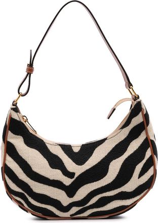 Celine Hobo Bags - Zebra Print Canvas Ava Shoulder Bag - Gr. unisize - in Braun - f&uuml;r Damen