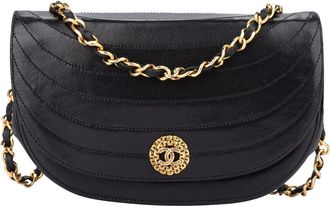 Chanel Crossbody Bags - Chanel Stitched Halfmoon Single Flap Crossbody Bag - Gr. unisize - in Bunt - f&uuml;r Damen