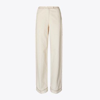 Tory Burch Denimhose mit T-Monogramm