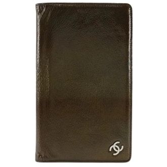 Chanel Portefeuille Vintage Pre-owned - Femme - Pre-owned - Brun - Taille: ONE Size