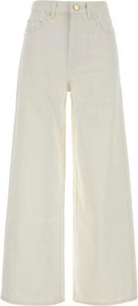 Ganni Femme, Jeans, Blanc, Taille: W27 Lari Jeans droits