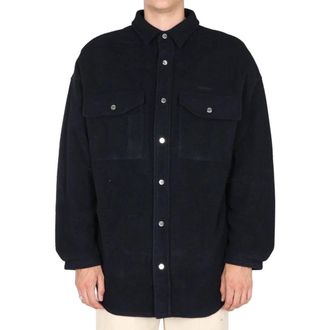 AMBUSH Mens Blue Marabou Coat Clothing