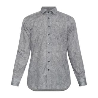 Etro Homme, Chemises, Gris, Taille: 3XL Chemise &agrave; motifs