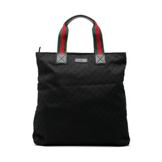 Gucci Pre-owned GG Monogram Canvas Tote Bag - - Pre-owned - Damen - Schwarzk - ONE SIZE