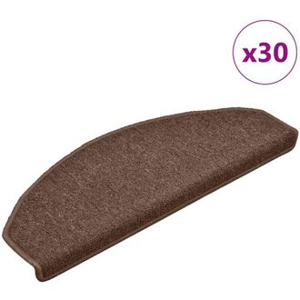 vidaXL Stufenmatten 30 Stk. 65x24x4 cm Braun Halbrund Gro&szlig; Vidaxl