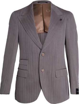 Gabriele Pasini Homme, Vestes, Gris, Taille: M Veste crois&eacute;e &agrave; deux boutons