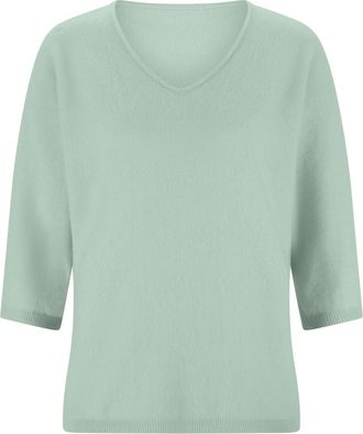 Peter Hahn V-Pullover Kaschmir Peter Hahn t&uuml;rkis