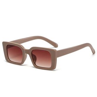 Generic Lunettes de soleil femme monture carr&eacute;e conduite UV400 vacances plage lunettes de soleil quotidiennes(Red)