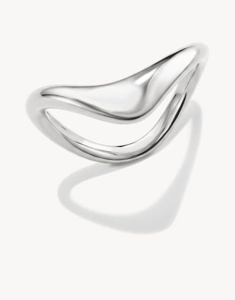 Thomas Sabo bague en forme de vague en argent-Argent&eacute;