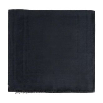 Brioni Homme, Accessoires, Bleu, Taille: ONE Size &Eacute;charpe avec logo