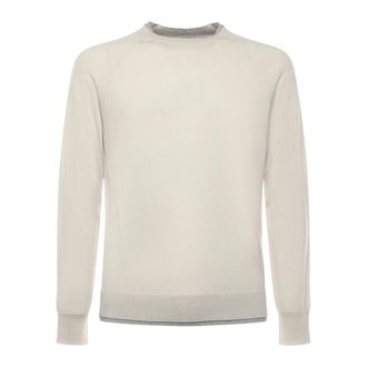 Eleventy Rundhals-Strickware - - Knitwear - Herren - Grau - 2XL