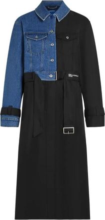 Karl Lagerfeld Femme, Robes, Multicolore, Taille: 42 FR Mixed Material Trench