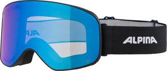 Alpina Slope Skibrille black matt Q-LITE blue, kontrastverst&auml;rkend