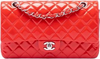 Chanel Sac port&eacute; &eacute;paule Pre-owned Double Flap - Femme - Pre-owned - Rouge - Taille: ONE Size