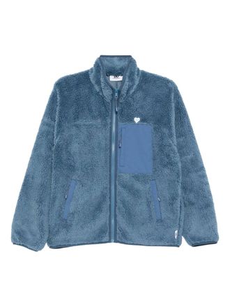 Chocoolate veste en polaire à patch logo - Bleu